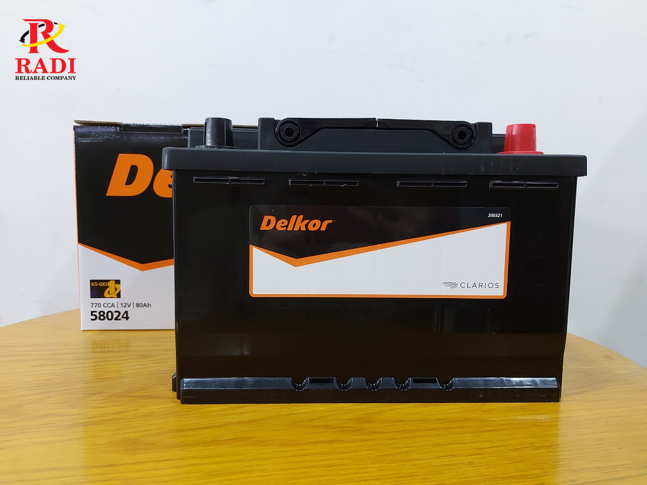 ẮC QUY DELKOR 58024 DIN80 (12V - 80AH) NHẬP KHẨU HÀN QUỐC